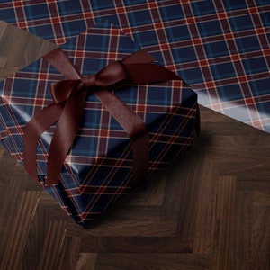 Traditional Plaid Wrapping Paper Holiday Gift Wrap Tartan Gift Wrap ...