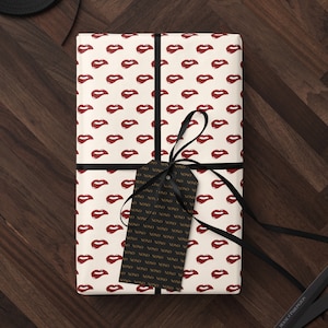 Lips Wrapping Paper Love Gift Wrap for Special Occasion Sexy Wrapping ...