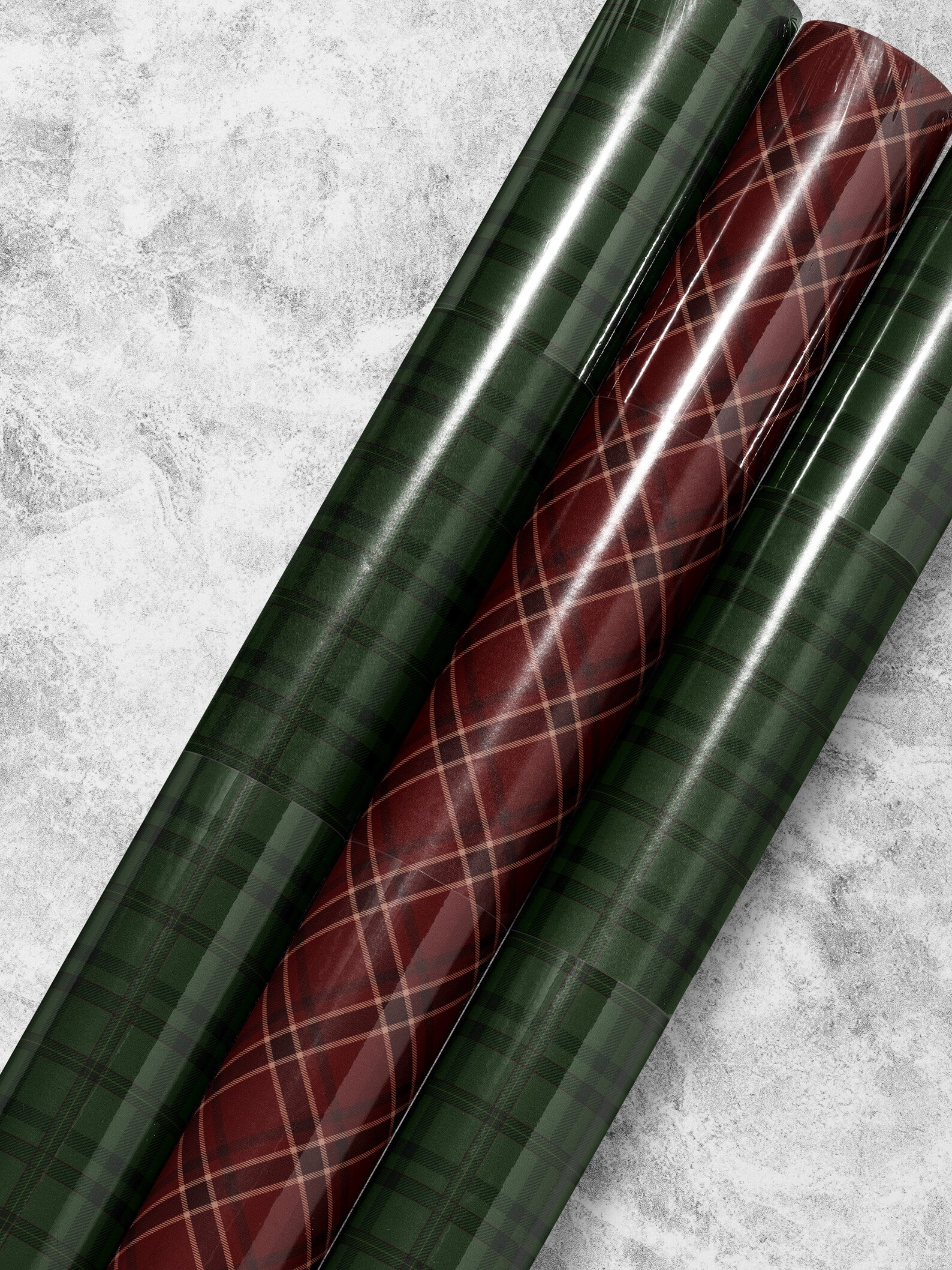 Red Plaid Wrapping Paper Holiday Gift Wrap Tartan Gift Wrap Traditional ...