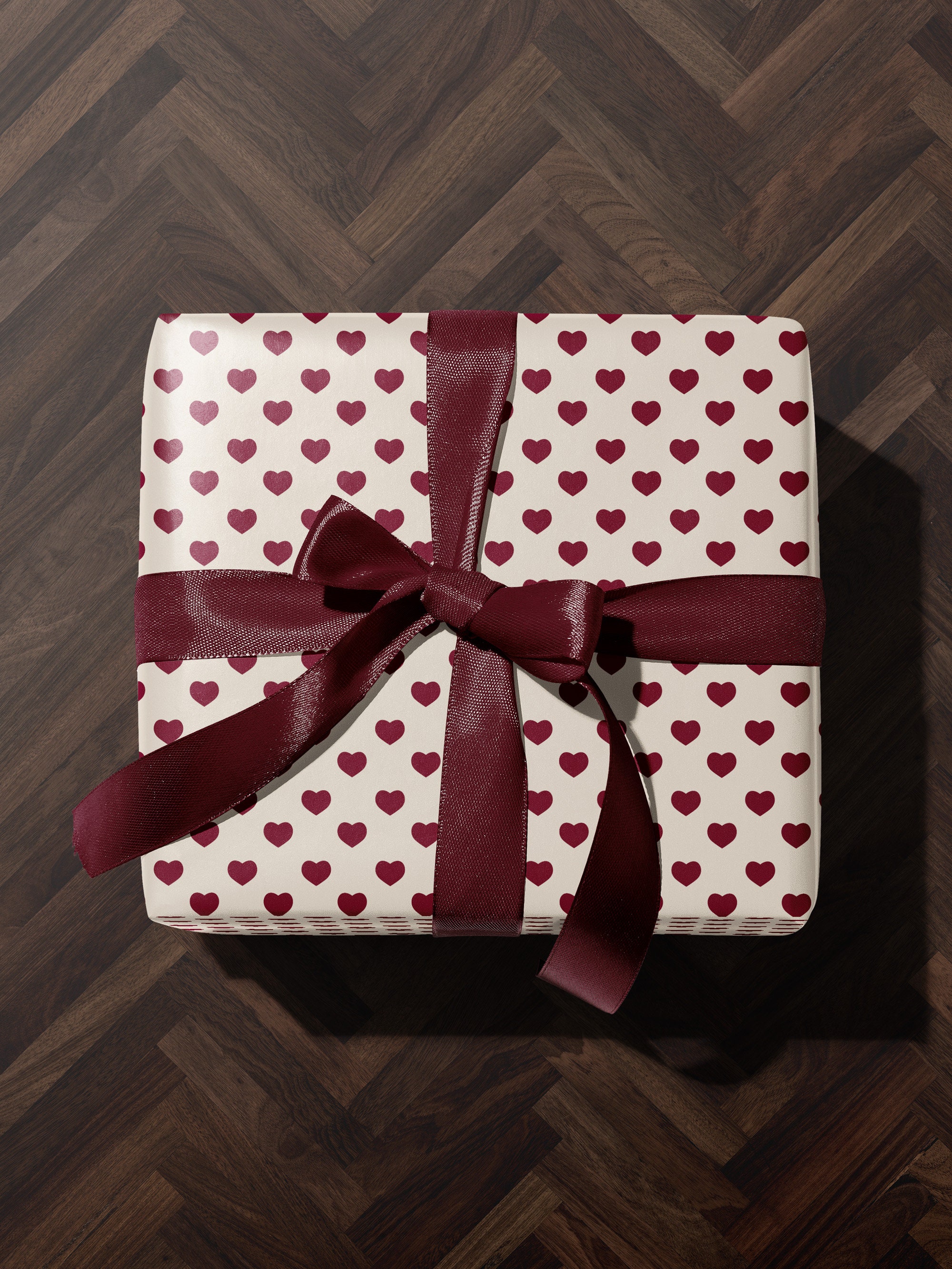 Heart Wrapping Paper Valentine Gift Wrap Love Gift Wrap Cute Gift Wrap ...