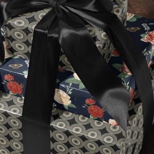 Midcentury Modern Gift Wrapping Paper Birthday Retro Style Art Abstract ...