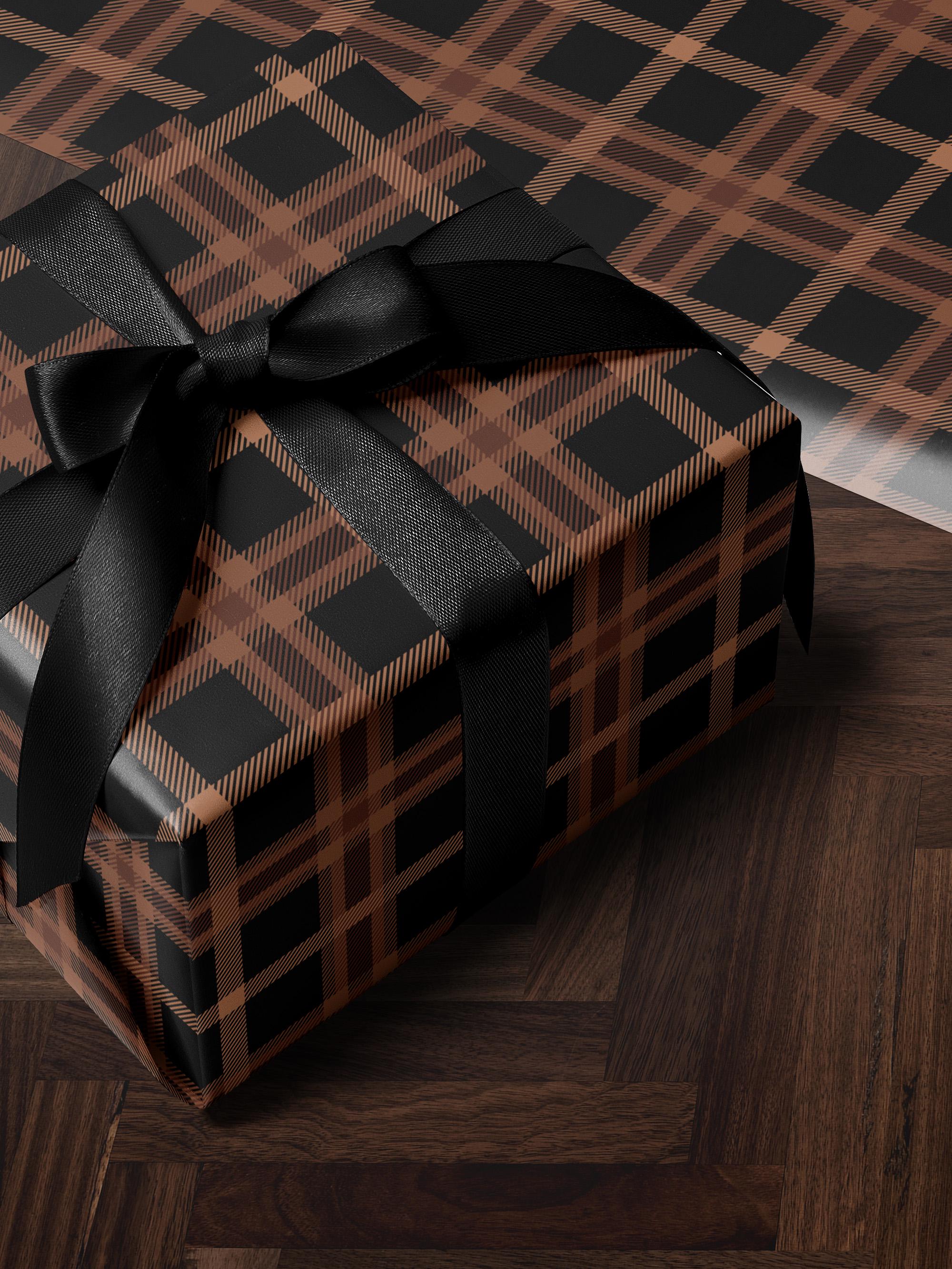 Elegant Plaid Wrapping Paper Holiday Gift Wrap Tartan Gift Wrap Luxury ...