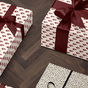 Lips Wrapping Paper Love Gift Wrap for Special Occasion Sexy Wrapping ...