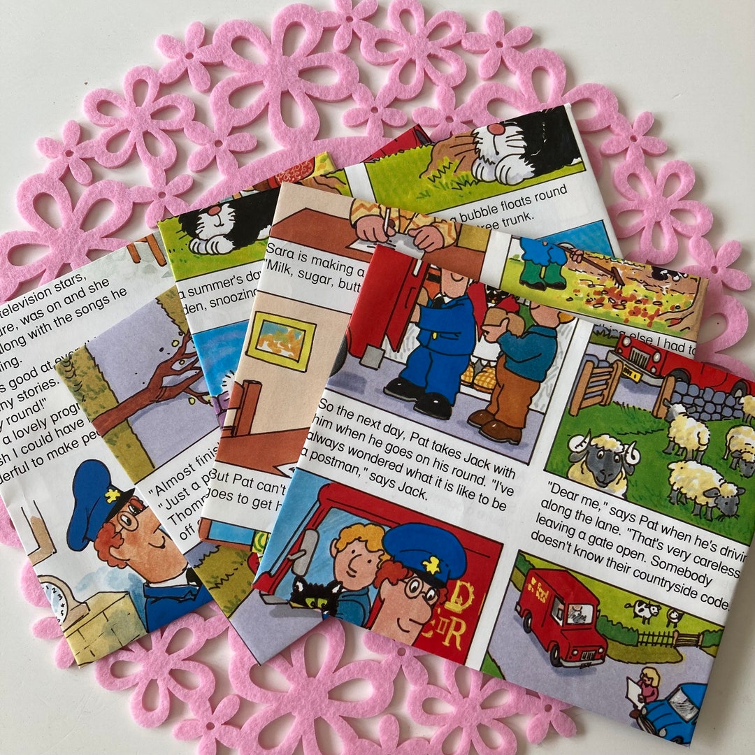 POSTMAN PAT Envelope Set // Upcycled Envelopes // Nostalgic Stationery ...