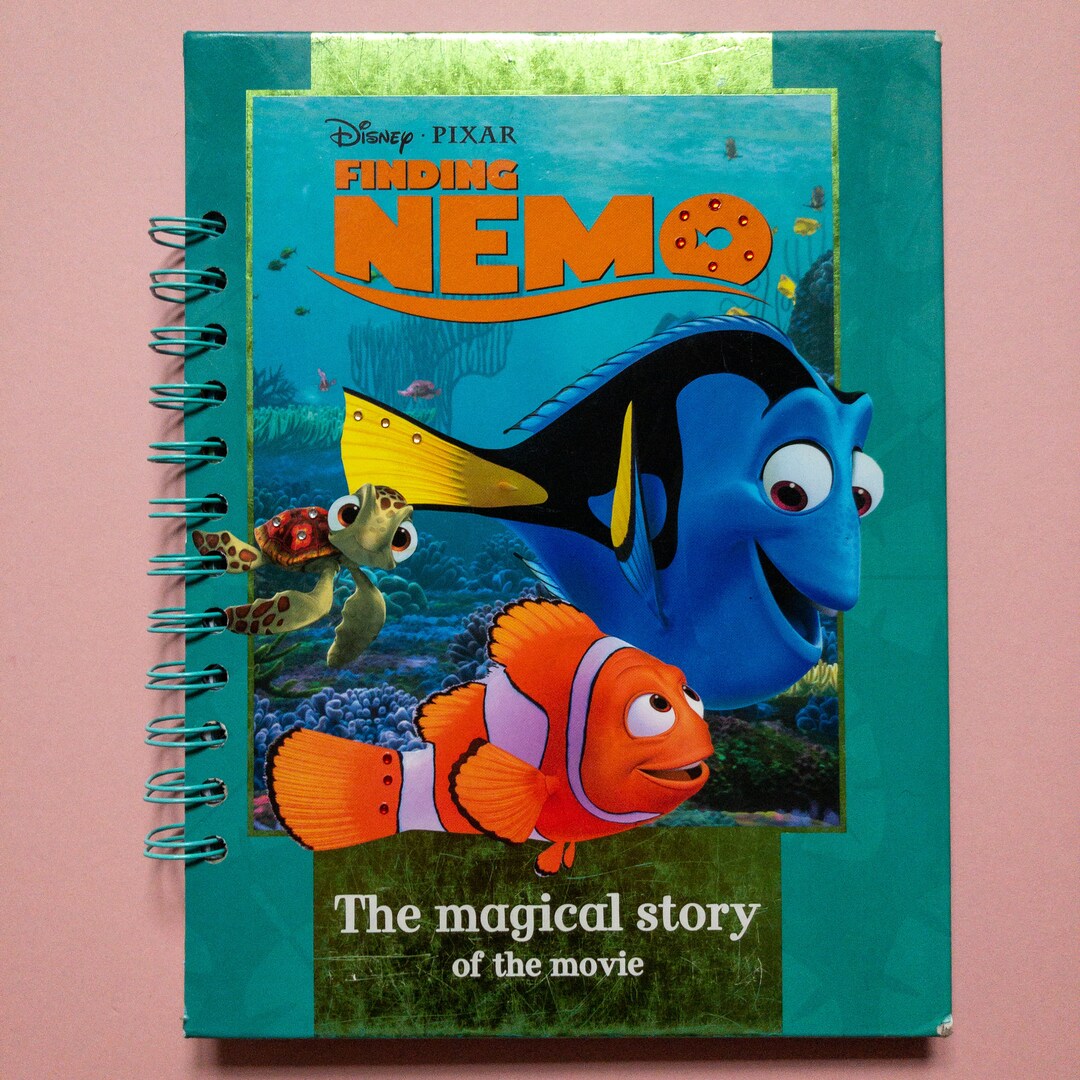 Finding Nemo Junk Journal // Upcycled Notebook // Disney Stationary - Etsy