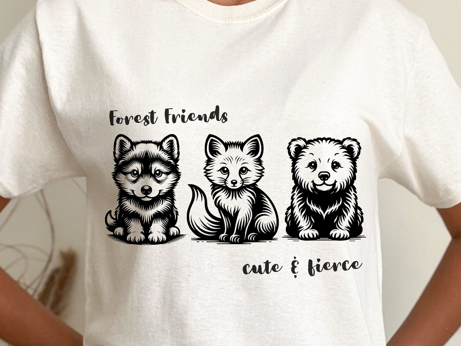 Forest Babies | SVG - PNG - DXF - Eps | Woodland Creatures T-shirt ...