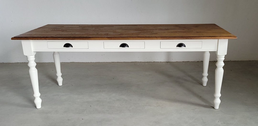 Tisch Esstisch Landhaustisch Vintage Landhaus Klostertisch Gesindetisch ...