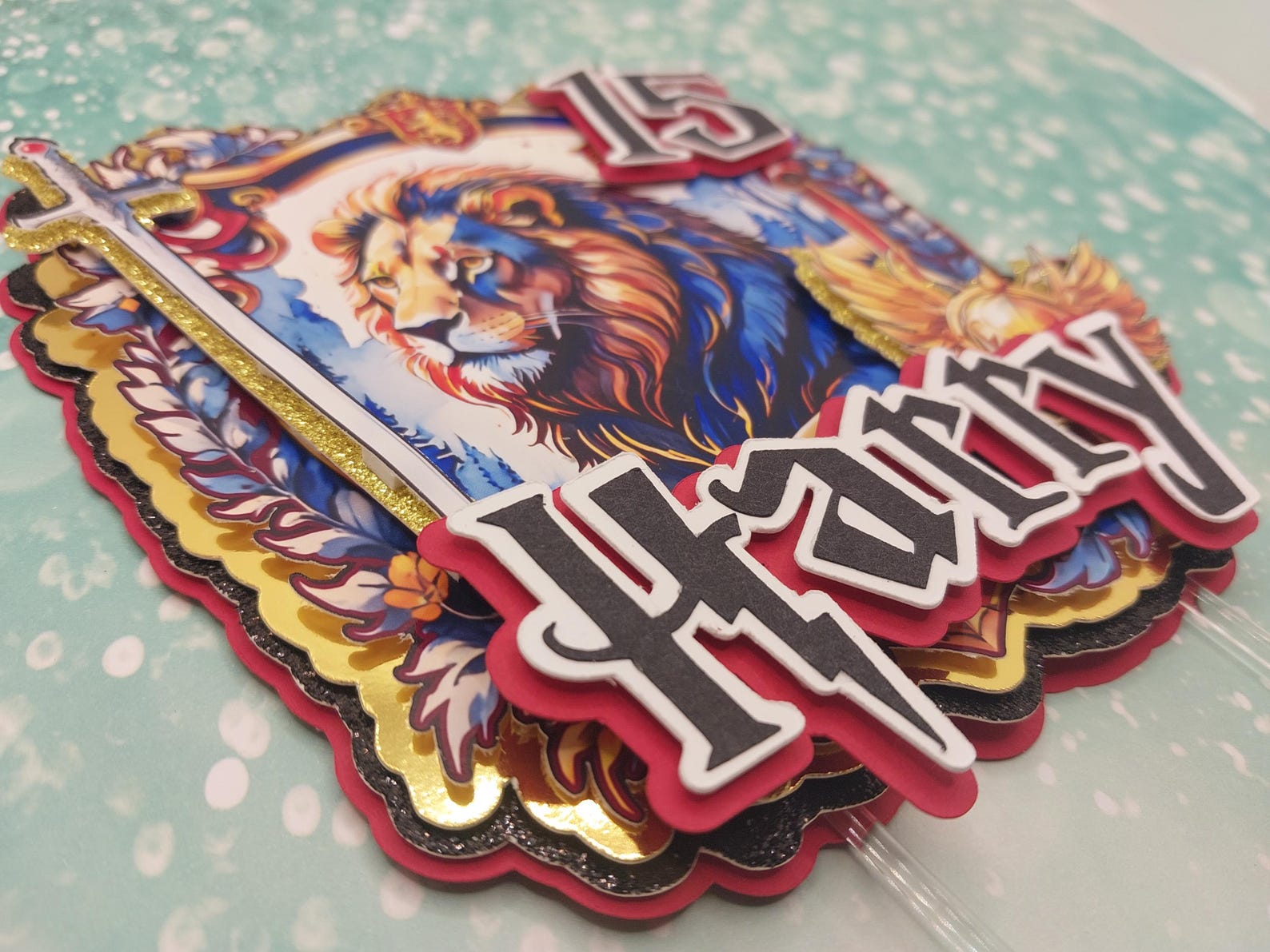 A Choice of 4 Customizable Magic School House Crest Paper Cake Toppers ...