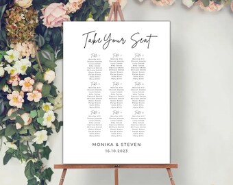 Table Seating Chart - Etsy