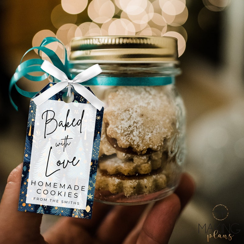 Printable Christmas Gift Tags for Christmas Cookies Homemade Printable ...