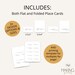Modern Wedding Place Cards Template Editable Wedding Name Cards ...