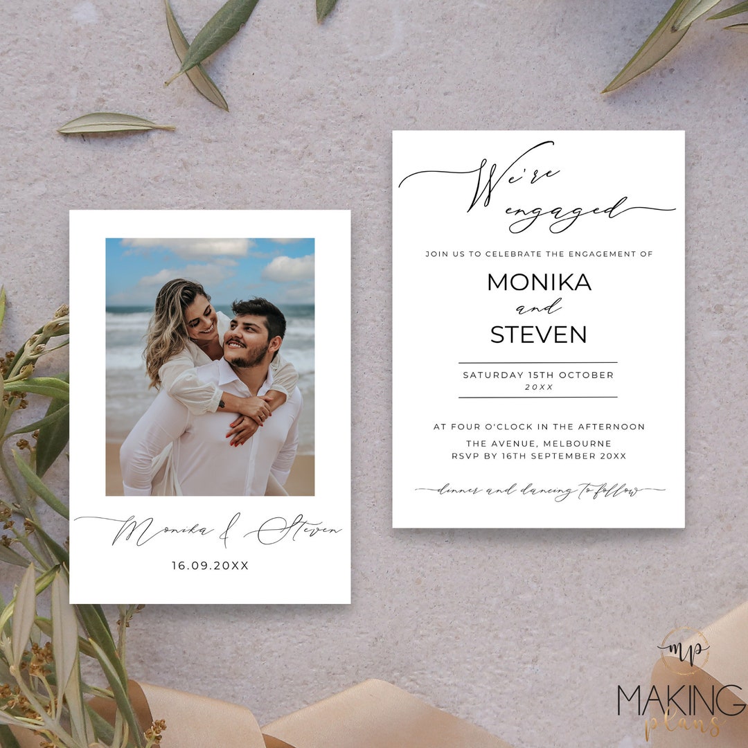 Photo Engagement Party Invite Template Picture Engagement Party ...