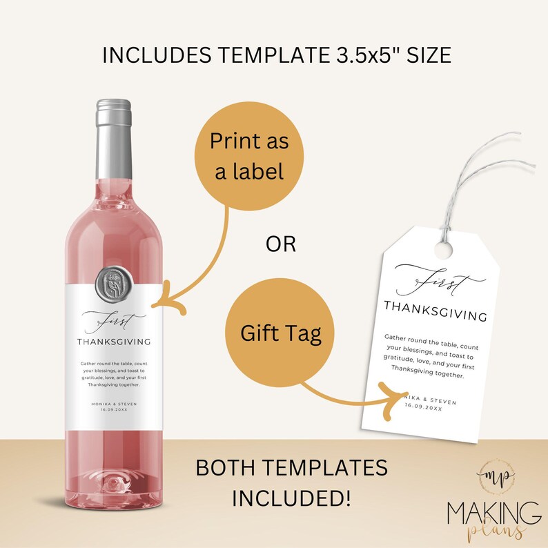 Milestone Wine Labels Printable Wine Tags Bridal Shower Gift Wedding ...