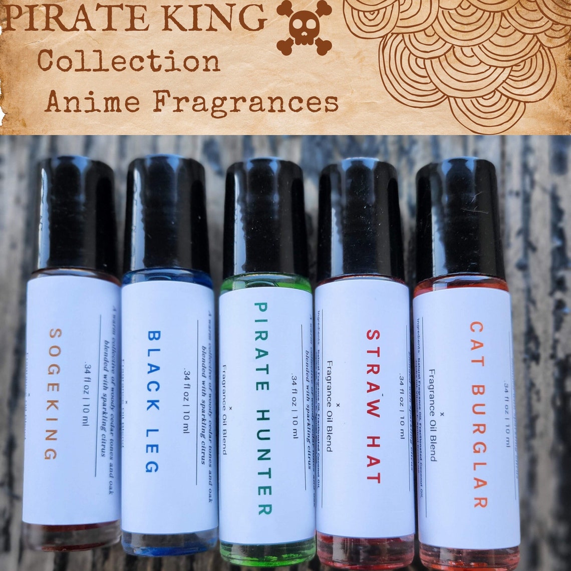 OP Pirate King Collection Anime Inspired Fragrances for Men - Etsy