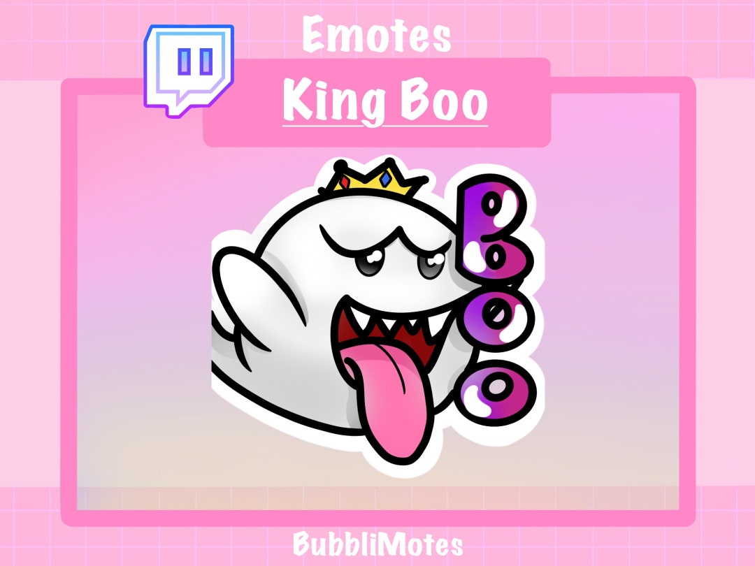 King Boo Twitch Emote - Etsy