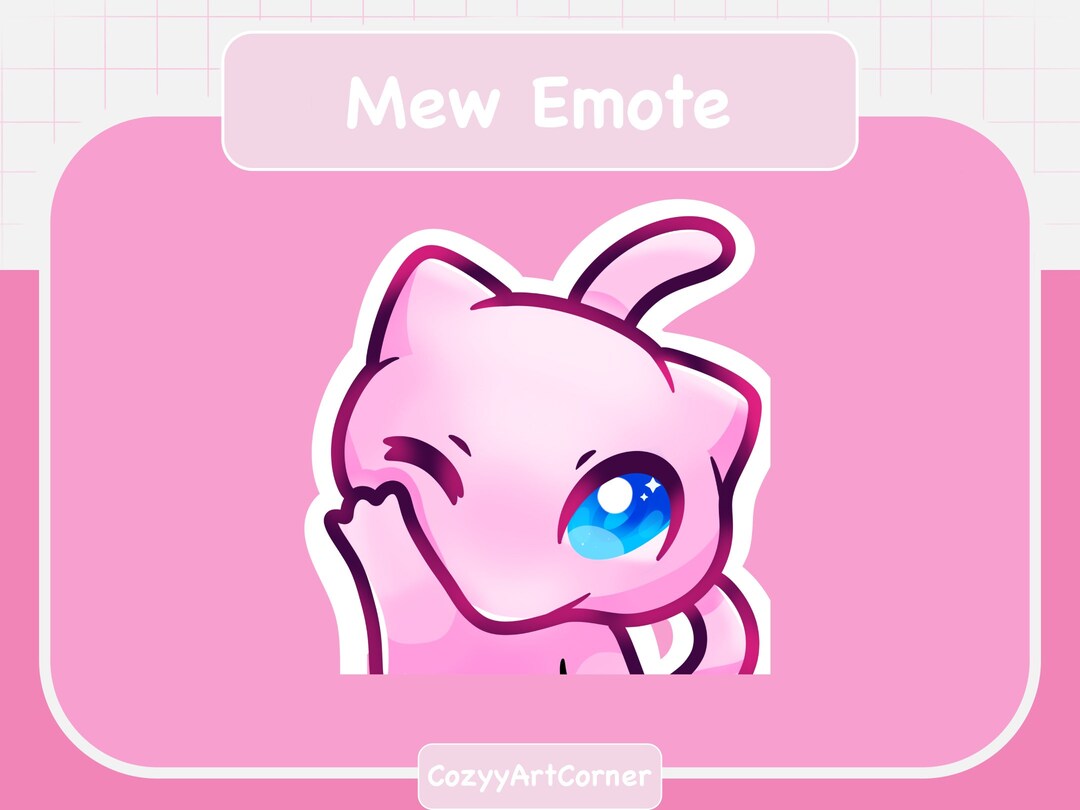 Mew Twitch Emote - Etsy