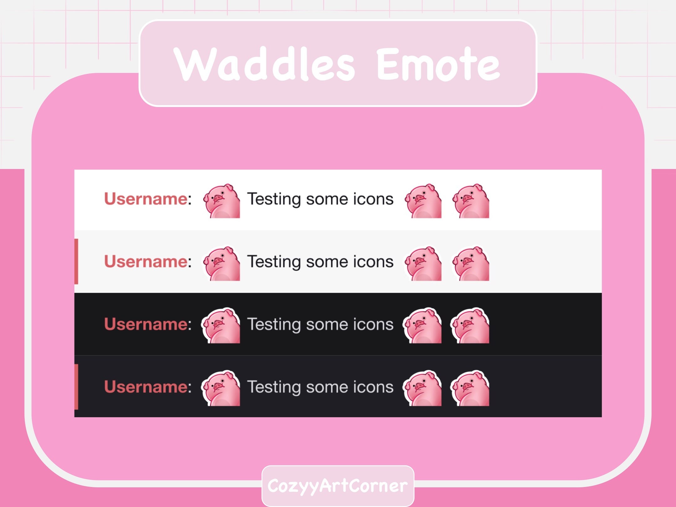 Waddle's Twitch Emote - Etsy