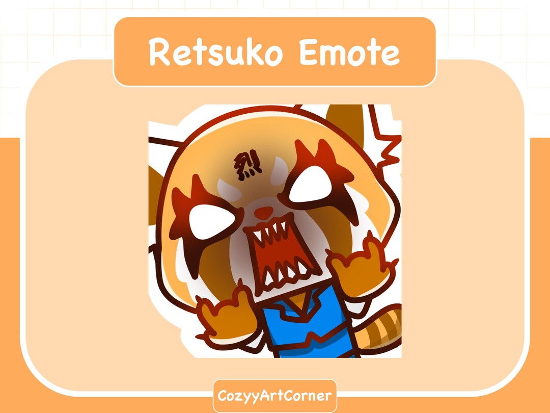 Angry Retsuko Twitch Emote - Etsy
