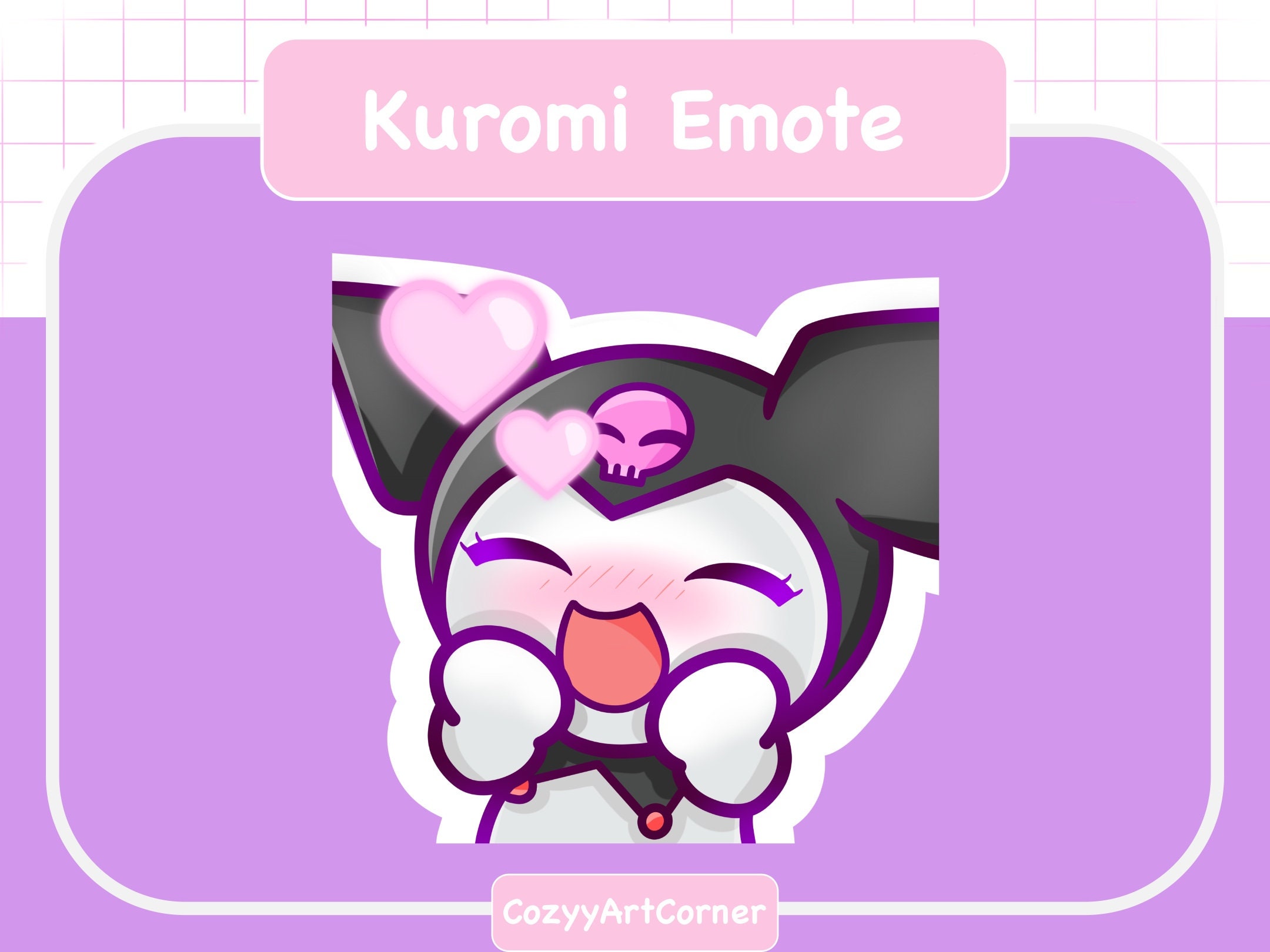 Cute Kuro Twitch Emote - Etsy