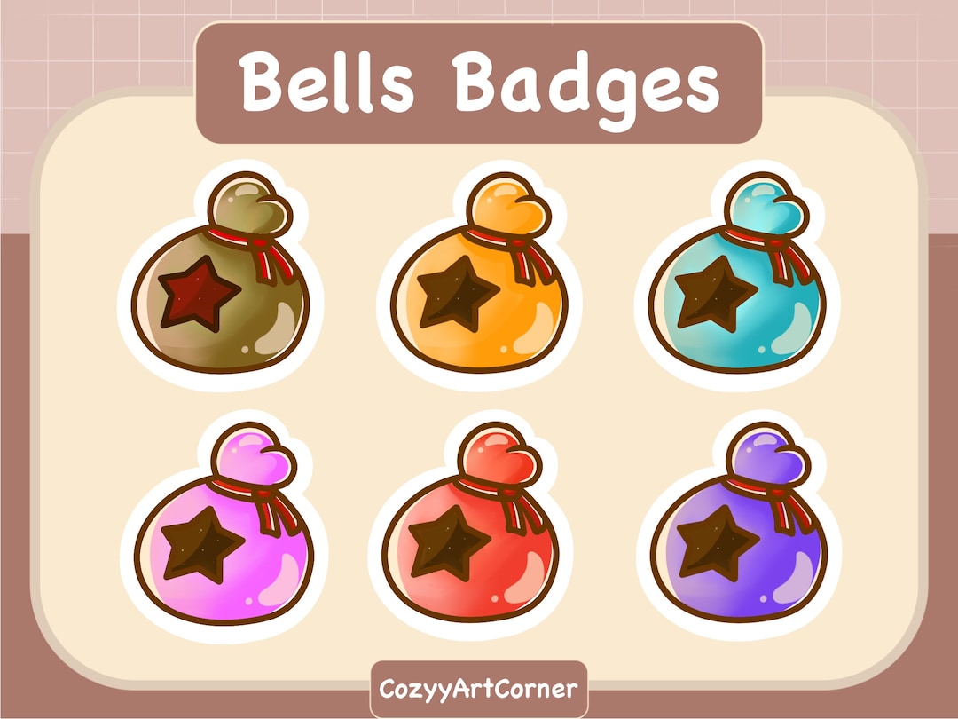 Bells Emote Badges - Etsy