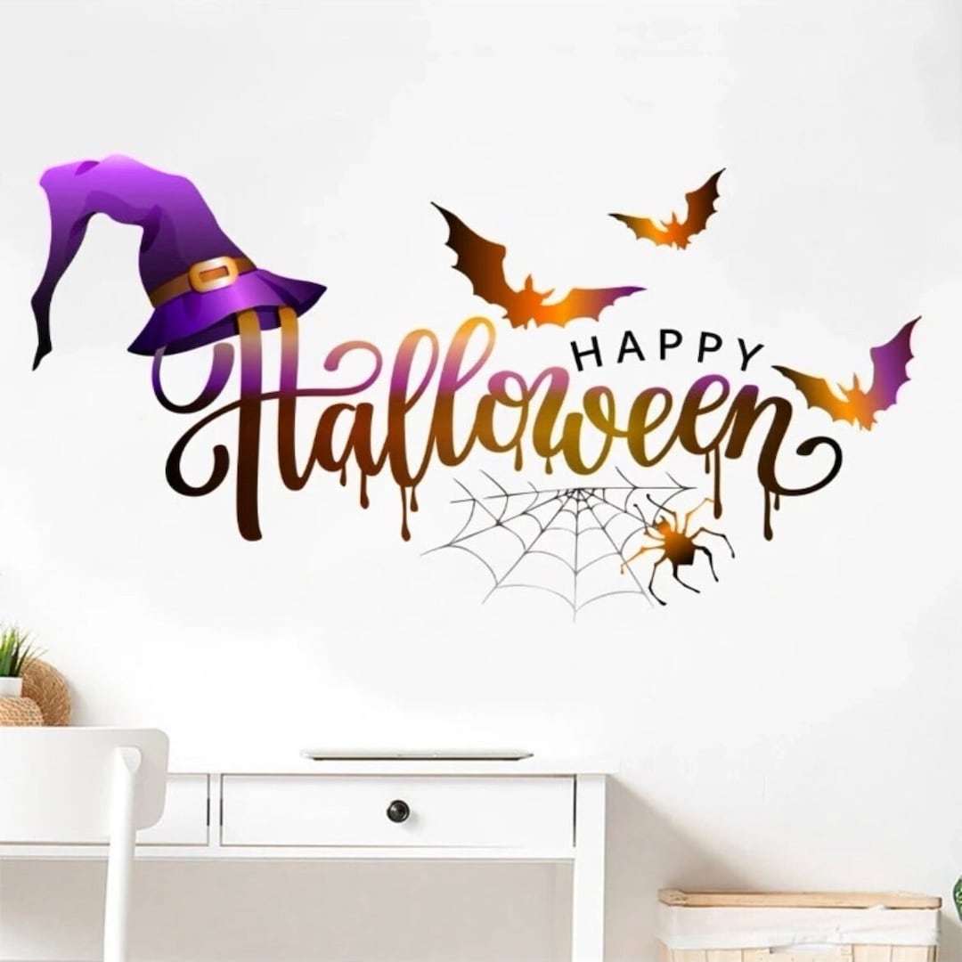 Happy Halloween Wall Decal - Etsy