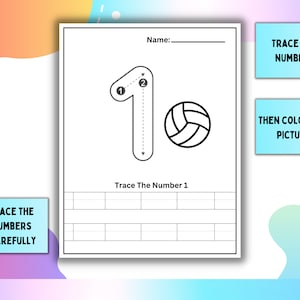 20 Number Tracing Worksheets, Traceable Numbers, Preschool Worksheets ...