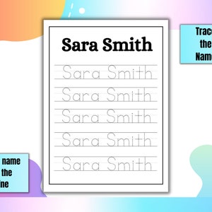 Name Tracing Worksheet, Name Writing, Handwriting Practice Sheets ...