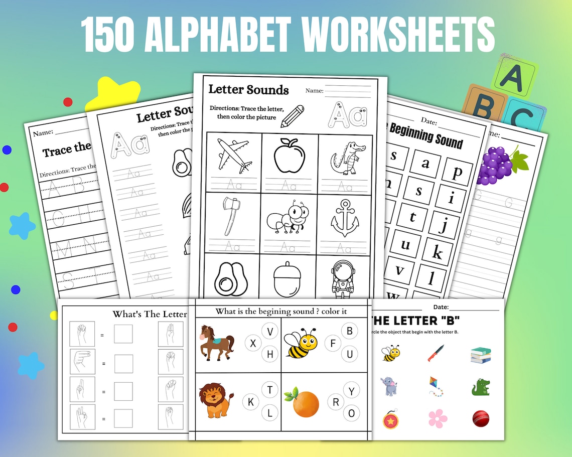 Preschool Pre-k Kindergarten Learning Bundle 500 Page - Etsy