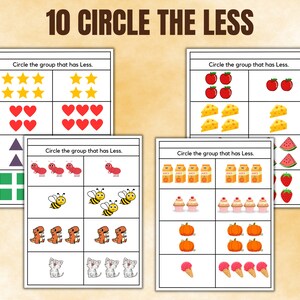 Preschool Comparison Worksheets, Preschool Worksheets, Preschool ...