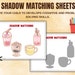 50 Shadow Matching Sheets, Preschool Worksheets, Preschool Printable ...