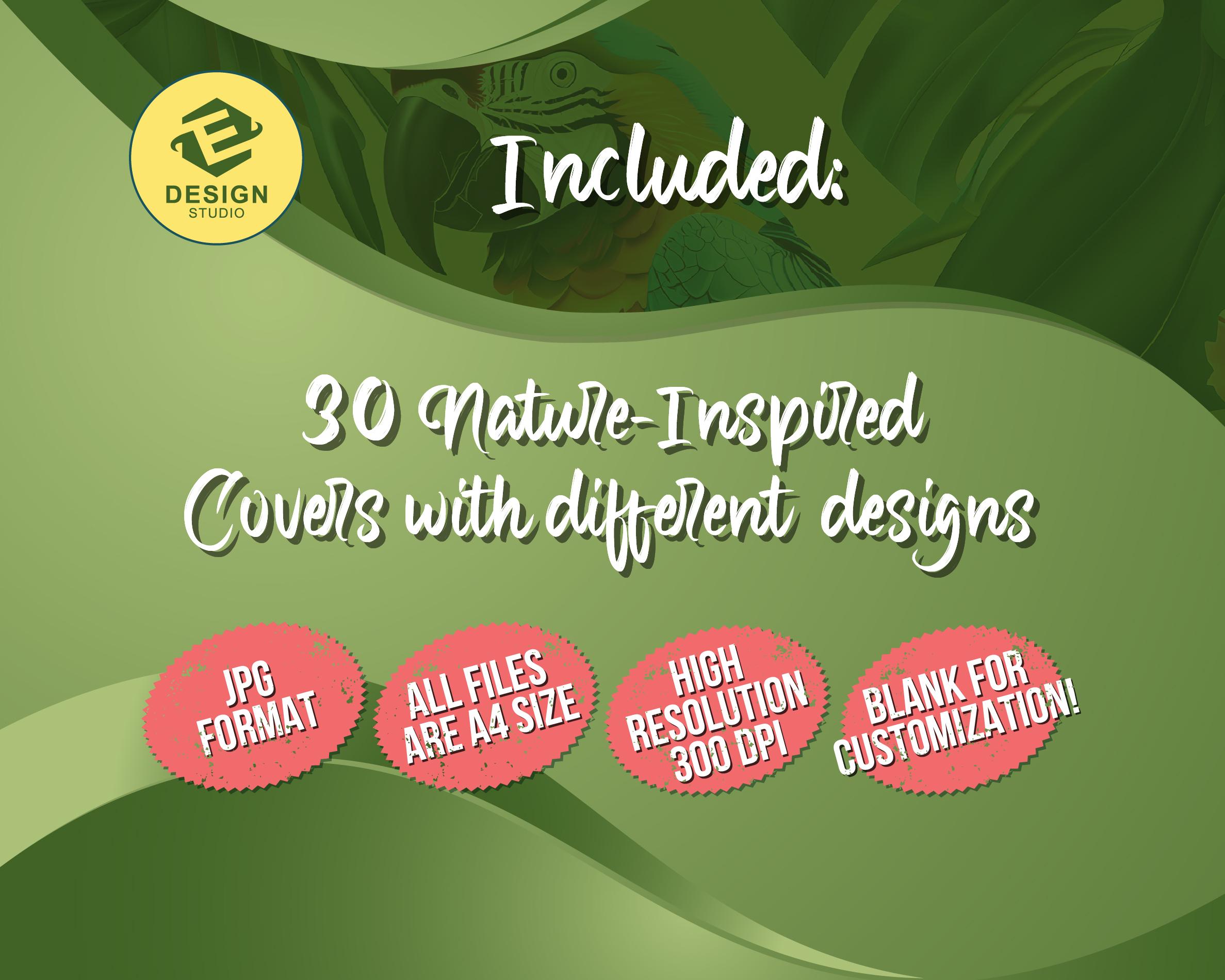 30 Nature Inspired Goodnotes Covers, Digital Notebook Cover, Patterns ...