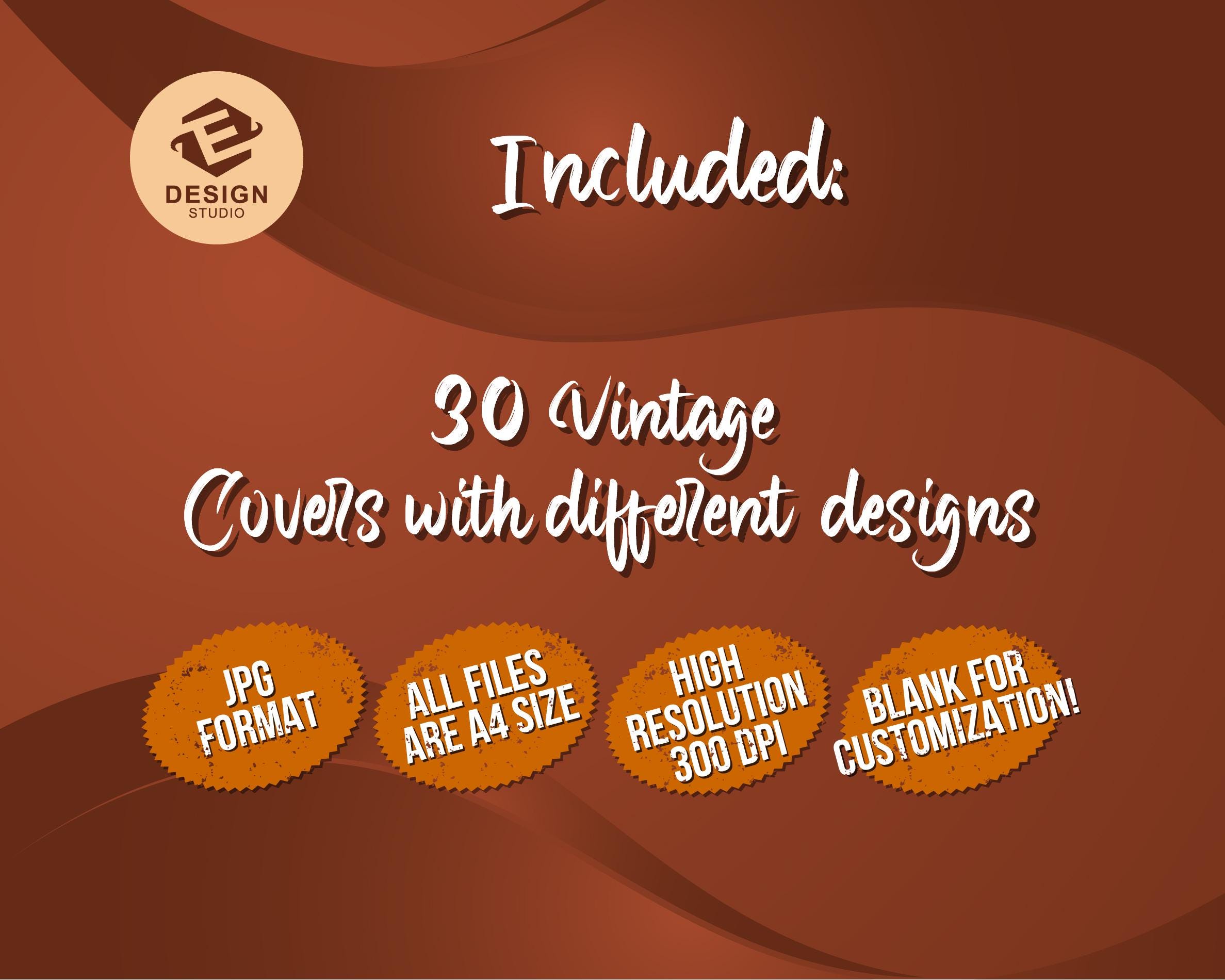 30 Vintage Goodnotes Covers, Digital Notebook Cover, Patterns Notebook ...