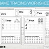 20 Number Tracing Worksheets, Traceable Numbers, Preschool Worksheets ...