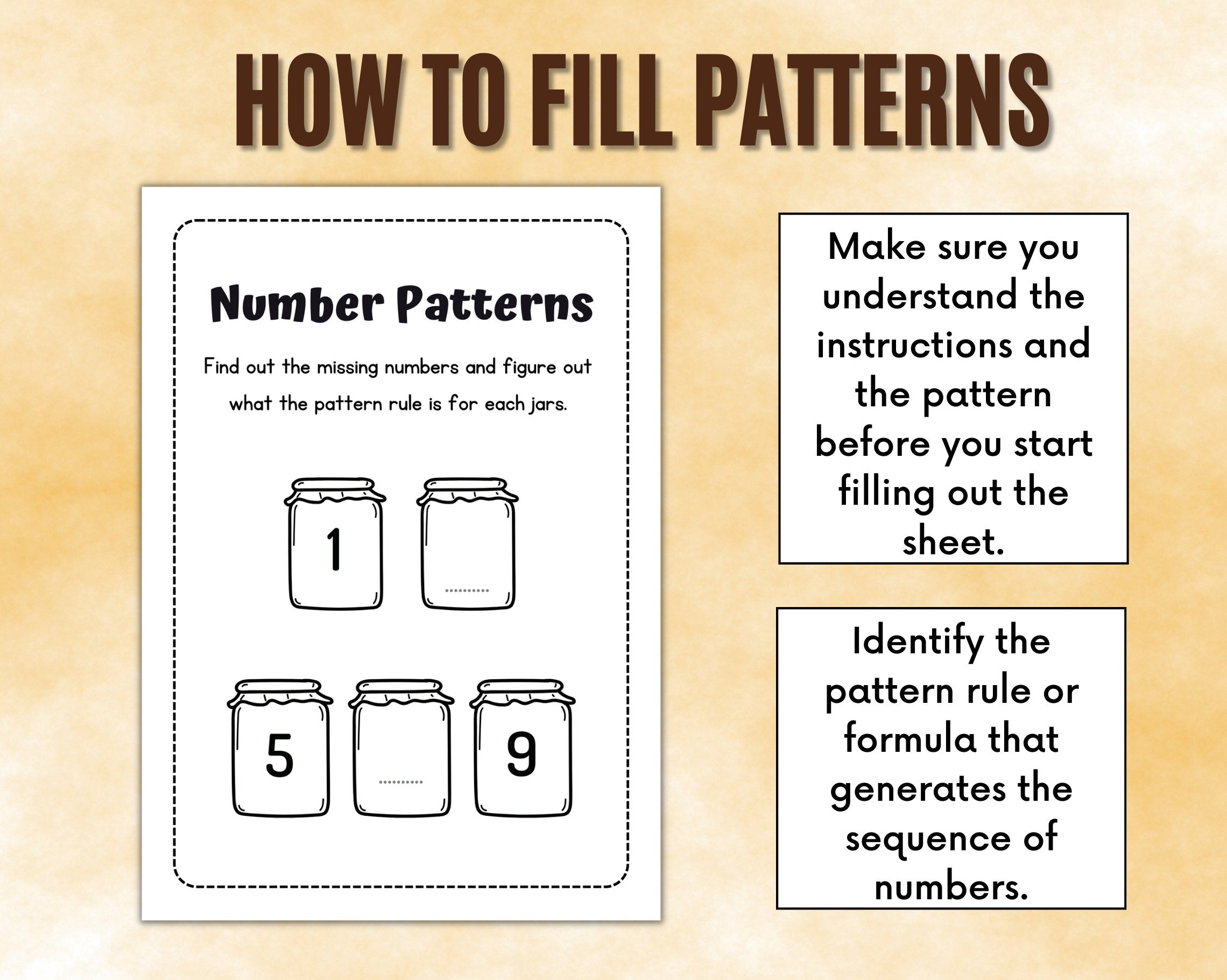 50 Pattern Worksheet Game, Preschool Worksheets, Preschool Printable ...