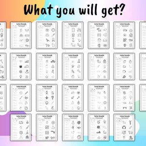 26 Alphabet Letter Sounds Worksheets Printable, Preschool Worksheets ...