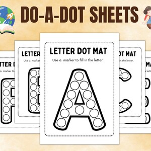 Preschool Alphabet Worksheet Bundle, Letter Tracing Worksheets ...