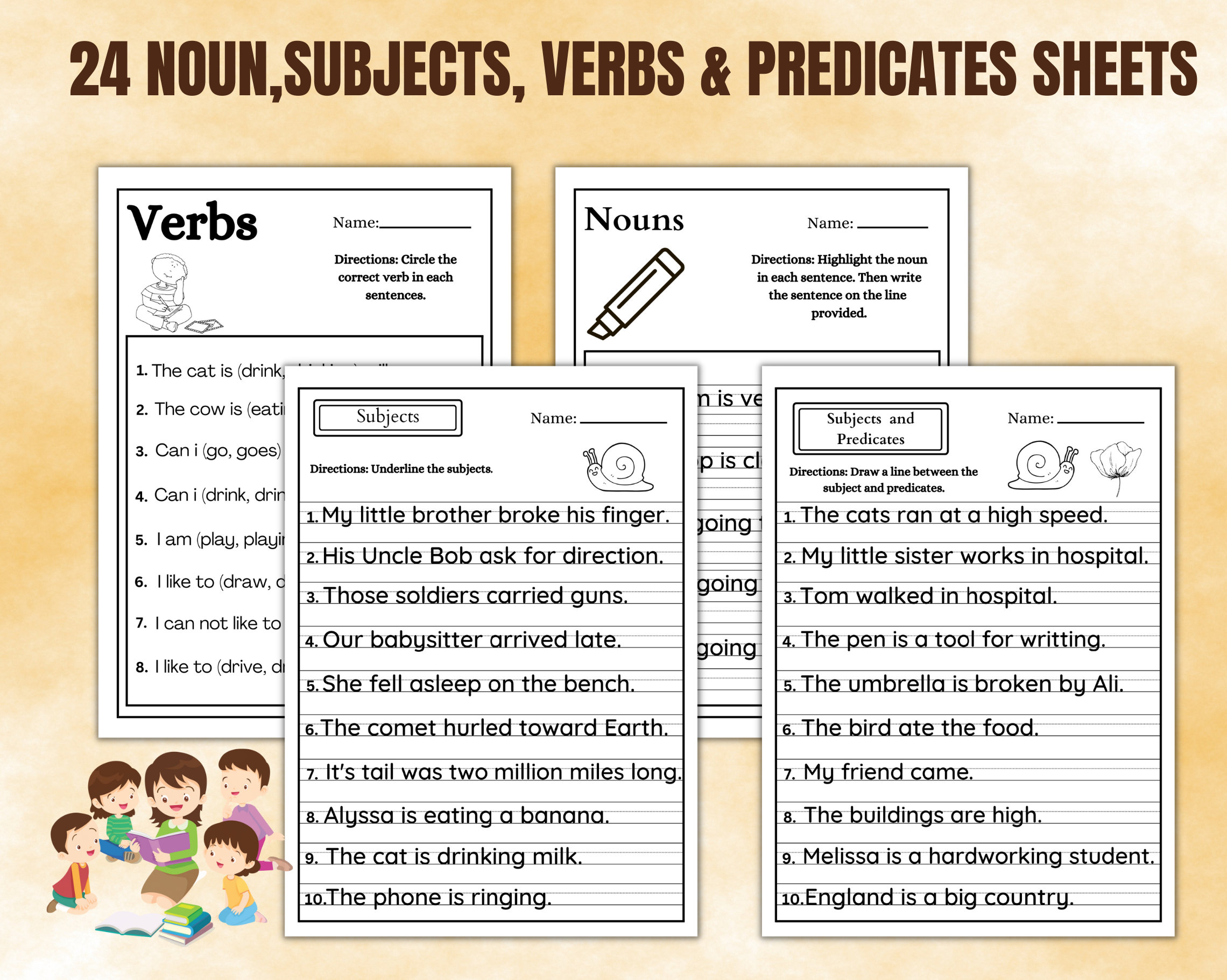 Preschool Alphabet Worksheet Bundle, Letter Tracing Worksheets ...