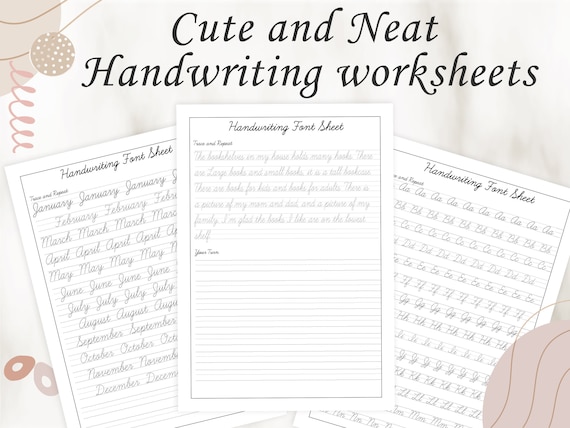 Pretty Cursive Handwriting Styles For Girls