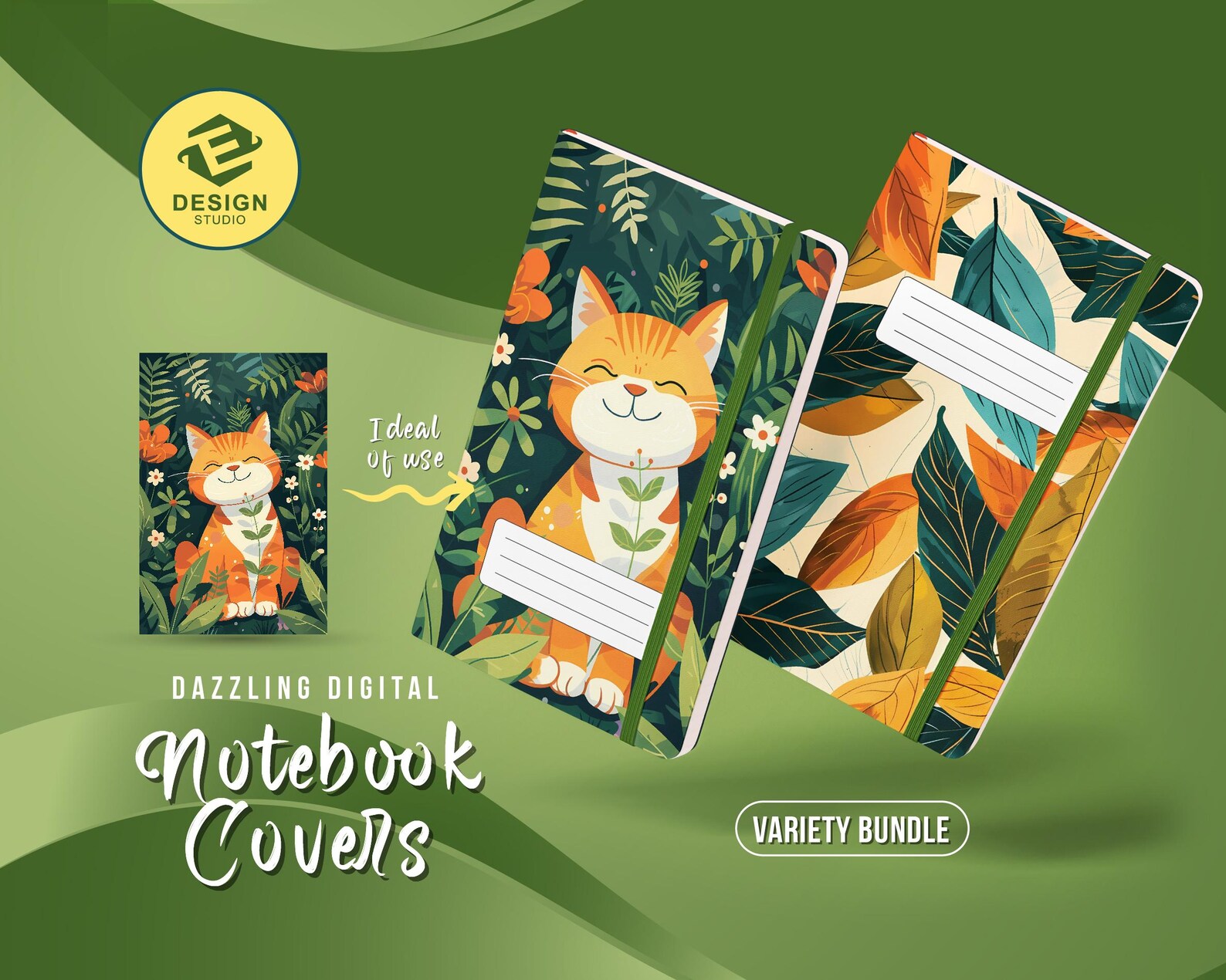 30 Nature Inspired Goodnotes Covers, Digital Notebook Cover, Patterns ...