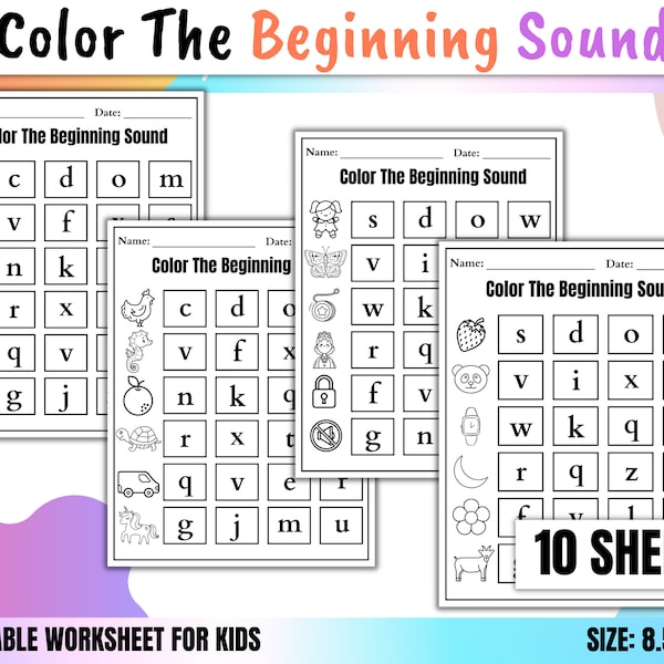 Beginning Sounds - Etsy