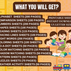 Preschool Pre-k + Kindergarten Learning Bundle | 1500 Pages | Activity ...