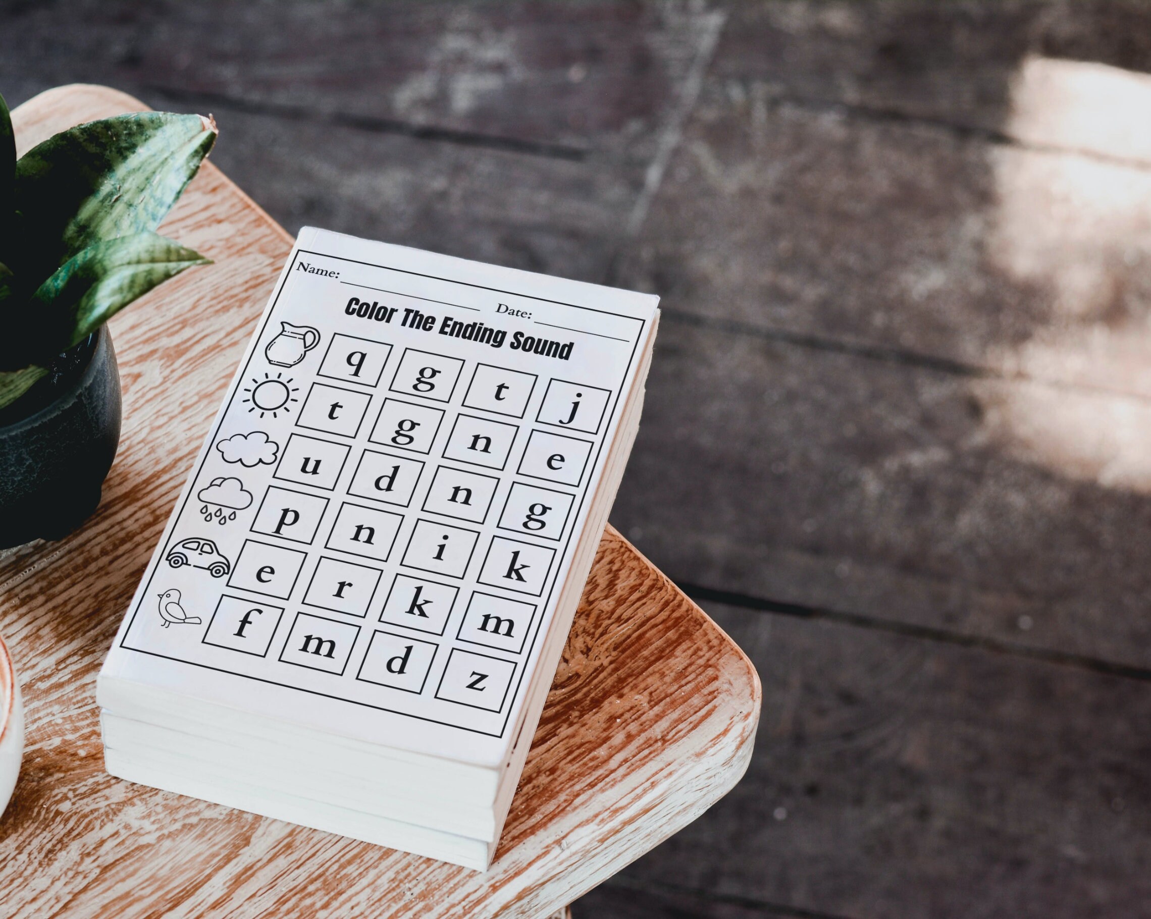 10 Printable Ending Sounds Worksheets, Initial Sound Practice ...