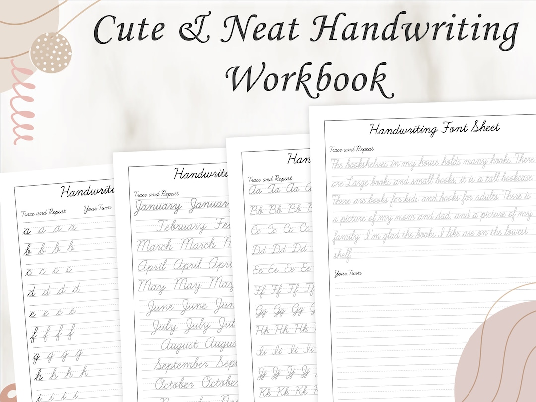 Cute Cursive Handwriting Practice Sheets, Handwriting Worksheets ...