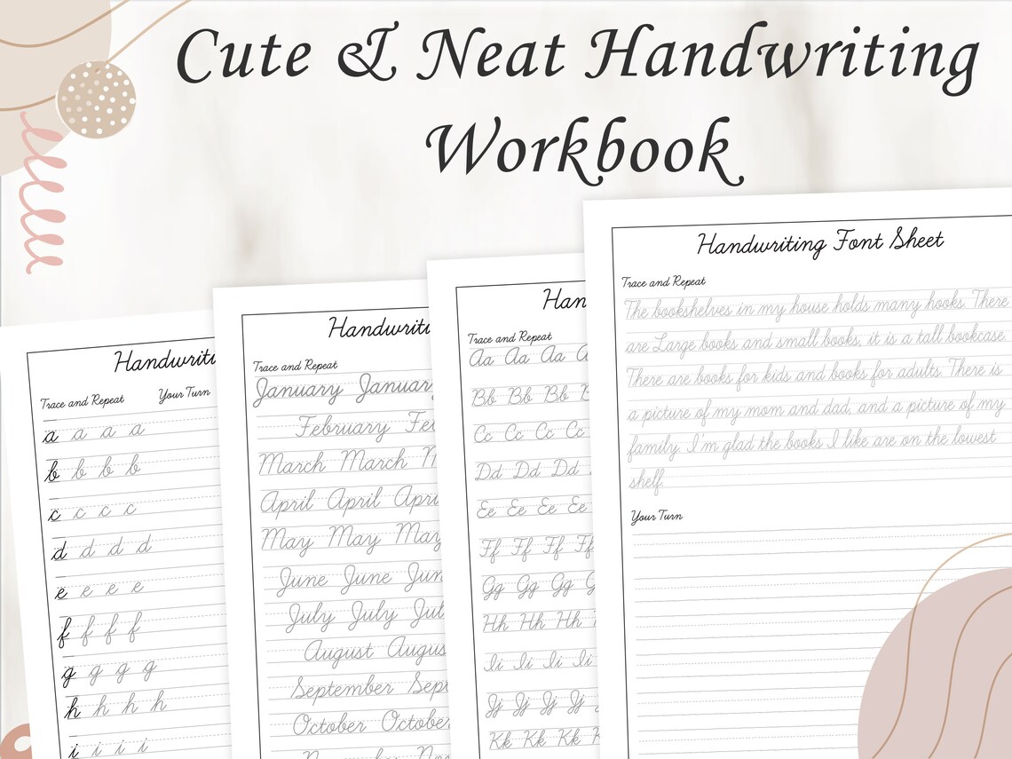Cute Cursive Handwriting Practice Sheets, Handwriting Worksheets ...