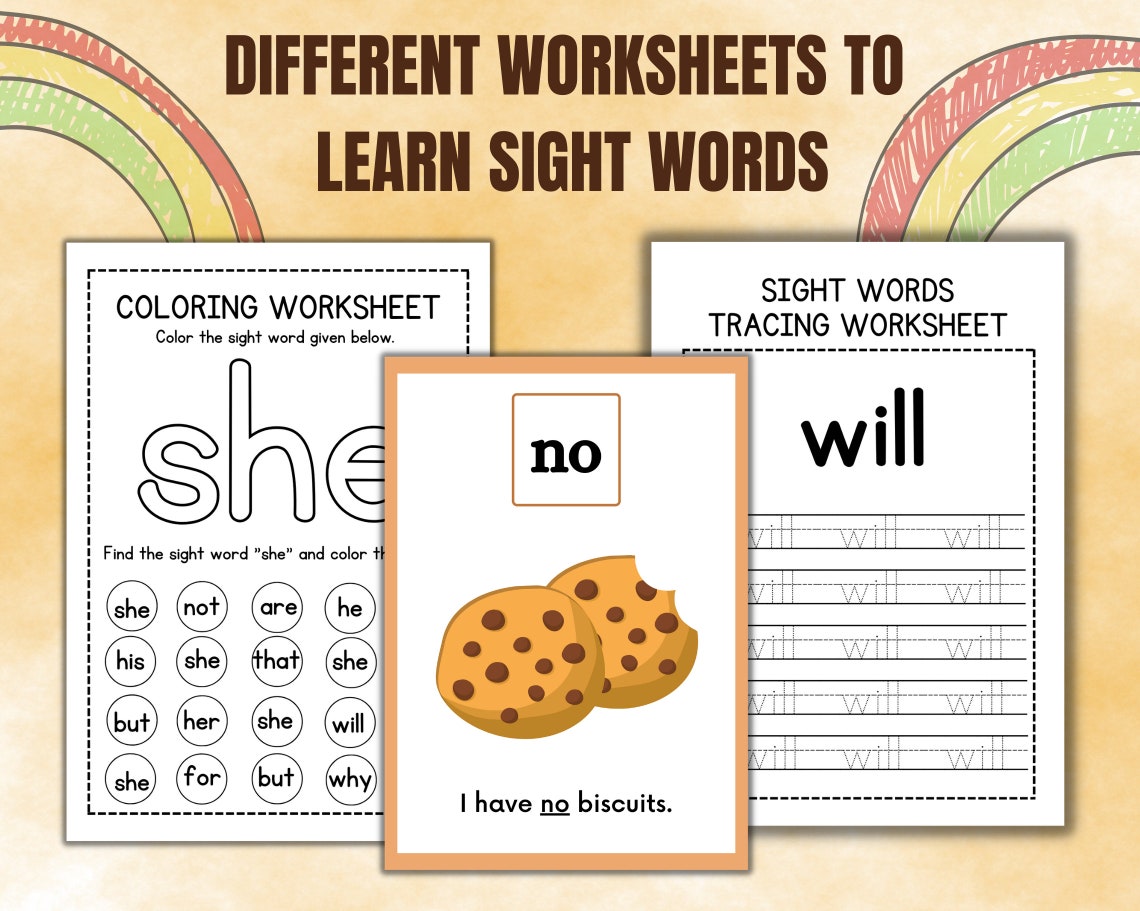 199 Sight Words Worksheets, Sight Words Printable, Sight Words Flash ...