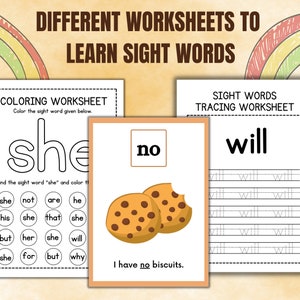 199 Sight Words Worksheets, Sight Words Printable, Sight Words Flash ...