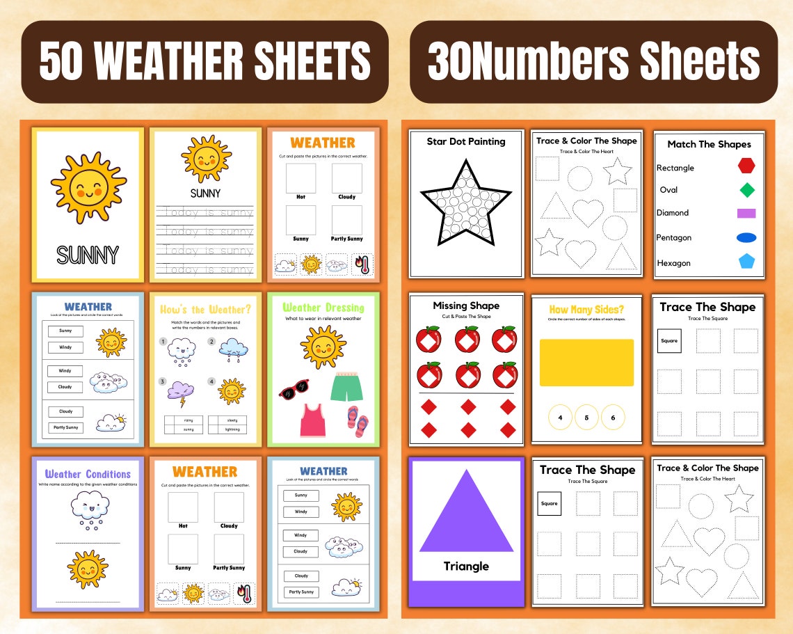 Preschool Pre-k Kindergarten Learning Bundle 1500 Pages Activity ...