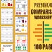 Preschool Comparison Worksheets, Preschool Worksheets, Preschool ...