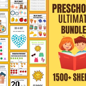 Preschool Pre-k + Kindergarten Learning Bundle | 1500 Pages | Activity ...