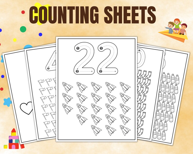 100 Number Tracing Worksheets, Traceable Numbers, Preschool Worksheets ...